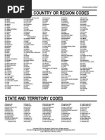 Sat Code List International | PDF
