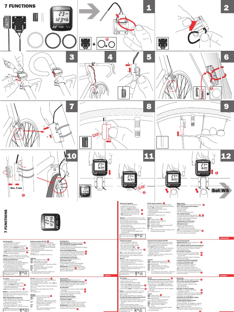 Sigma Speedmaster 7000 User Guide | PDF