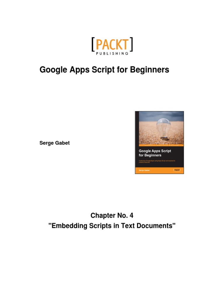 Google-Apps Script For Beginners Sample Chapter | PDF | Spreadsheet | Application Software