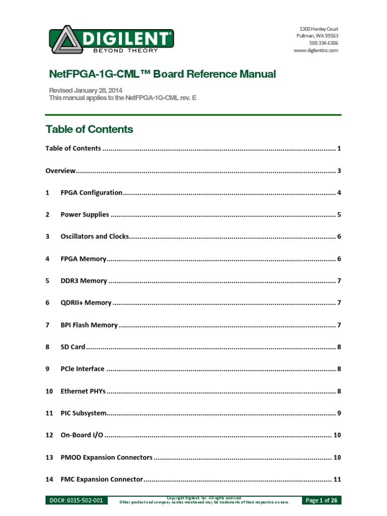 Pg 4 Netfpga 1g Cml Rm V3 Pdf Field Programmable Gate Array Flash