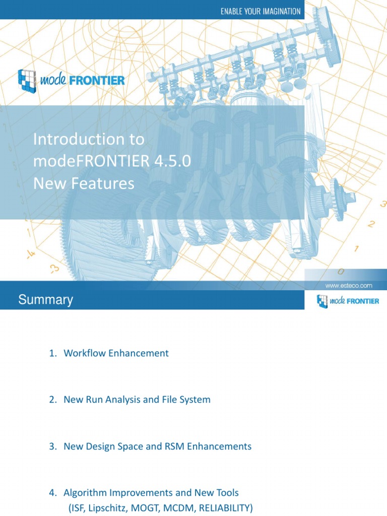 modeFRONTIER 4.5.0 New Features Overview | PDF | Mathematical ...