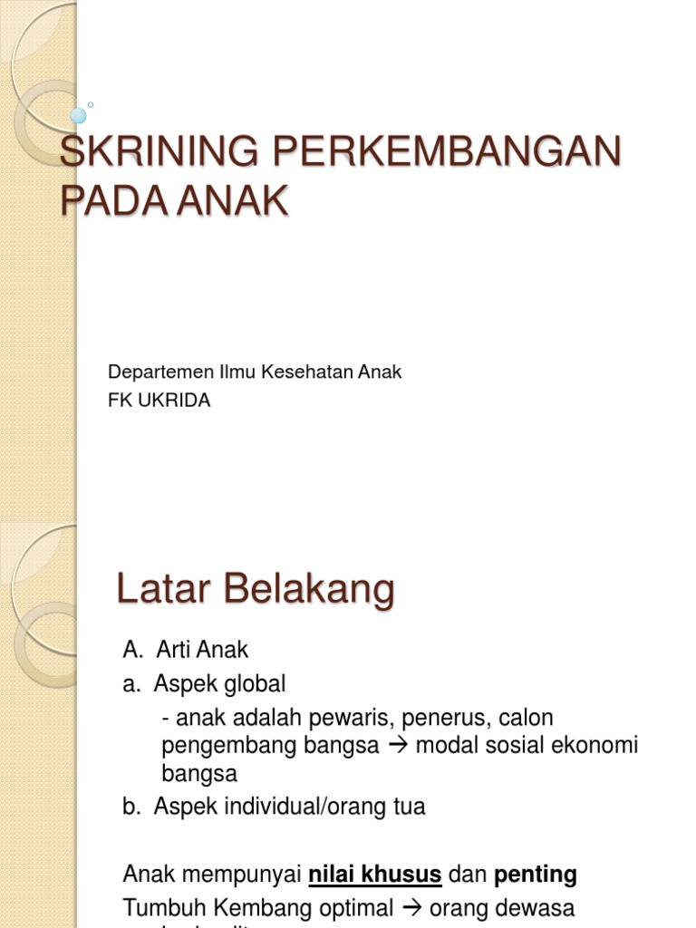 Denver II | PDF | Kesehatan Holistik