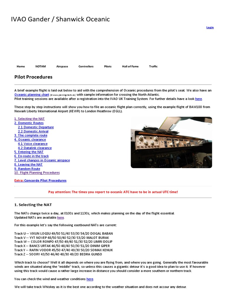 IVAO Gander - Shanwick Oceanic | PDF | Air Traffic Control ...