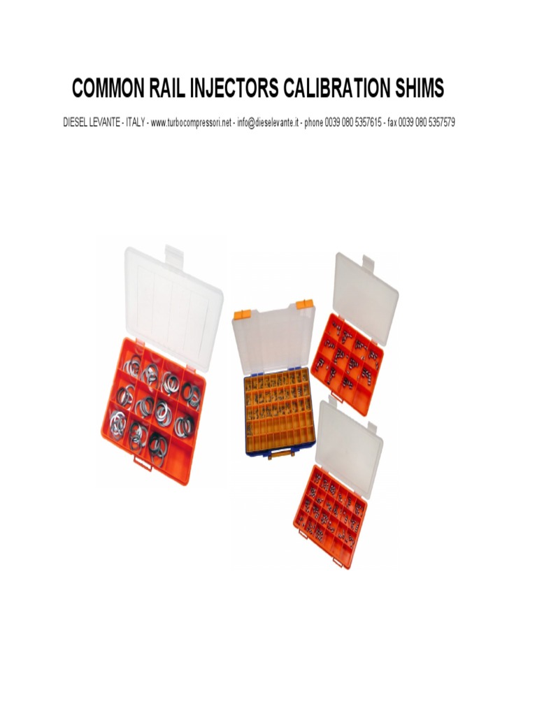 Calibration Shims Catalogue1 | PDF | Energy Conversion | Machines