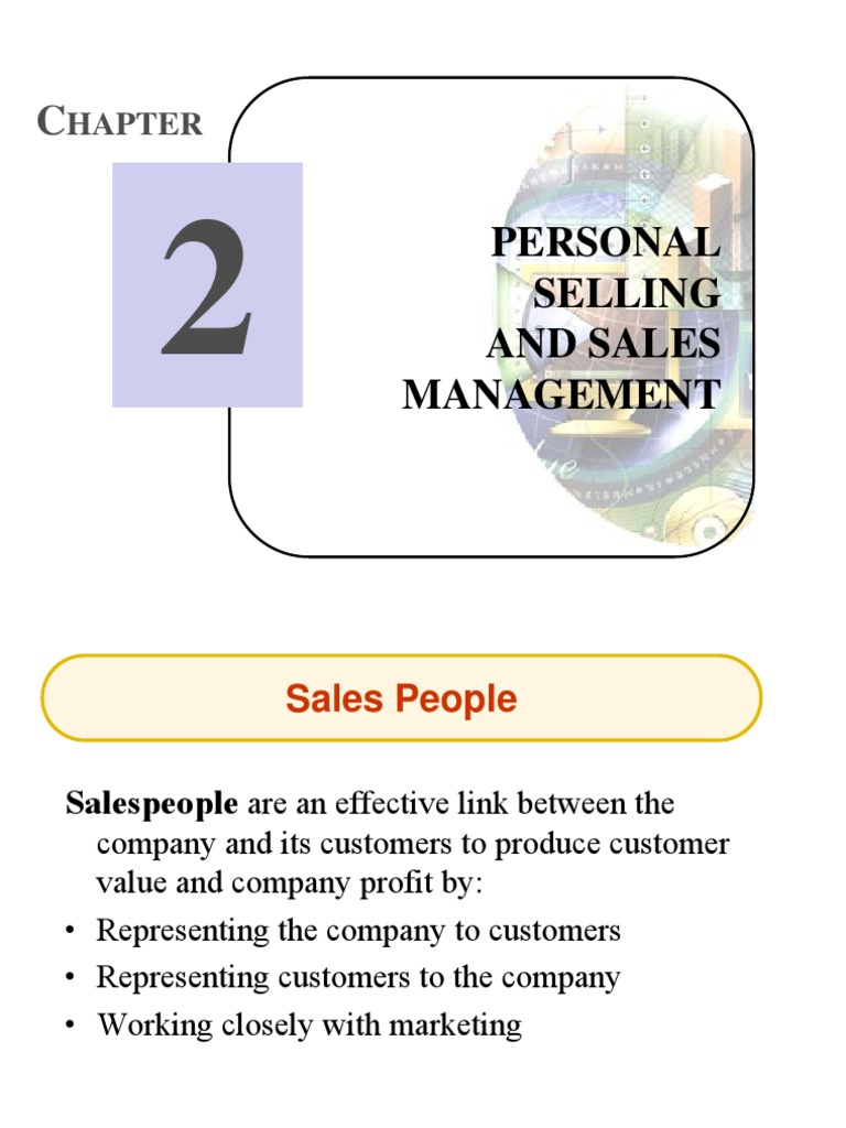 Personal Selling and Sales Management: Hapter | PDF | Sales | Business ...