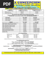 Shercon Resort Rates | PDF | Meal | Lunch