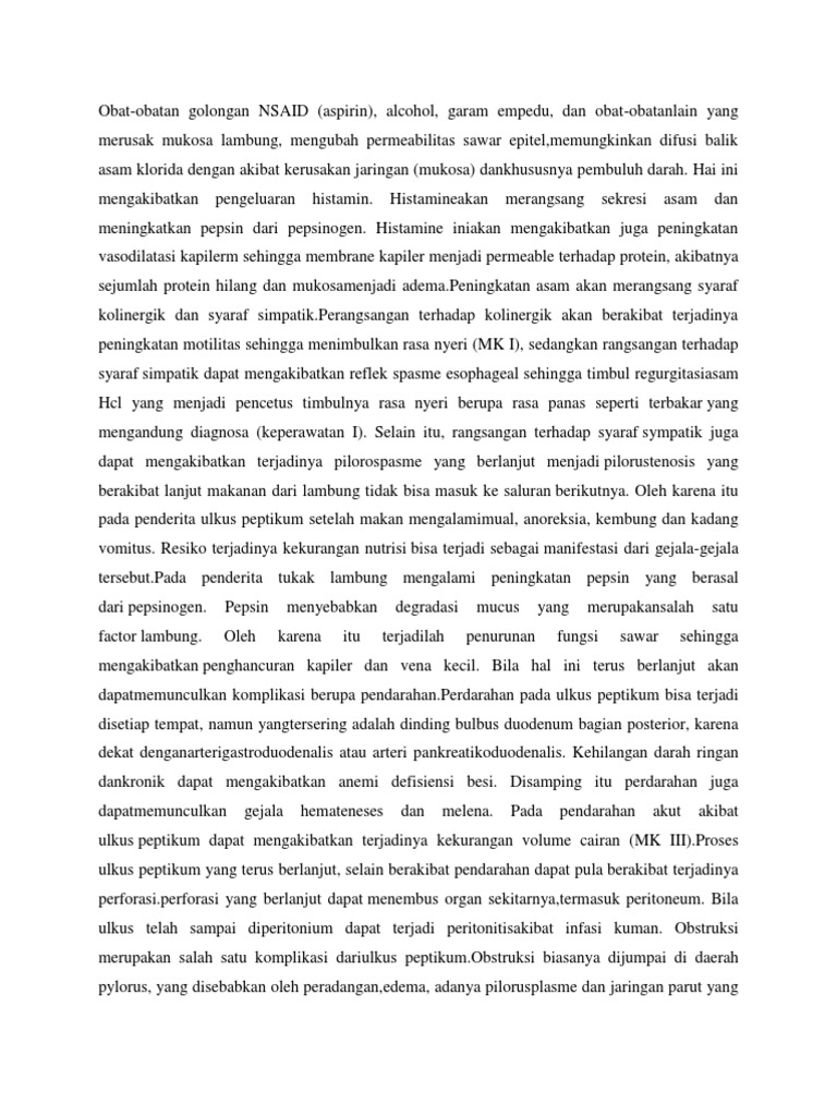 Patofisiologi Ulkus Peptikum Pdf