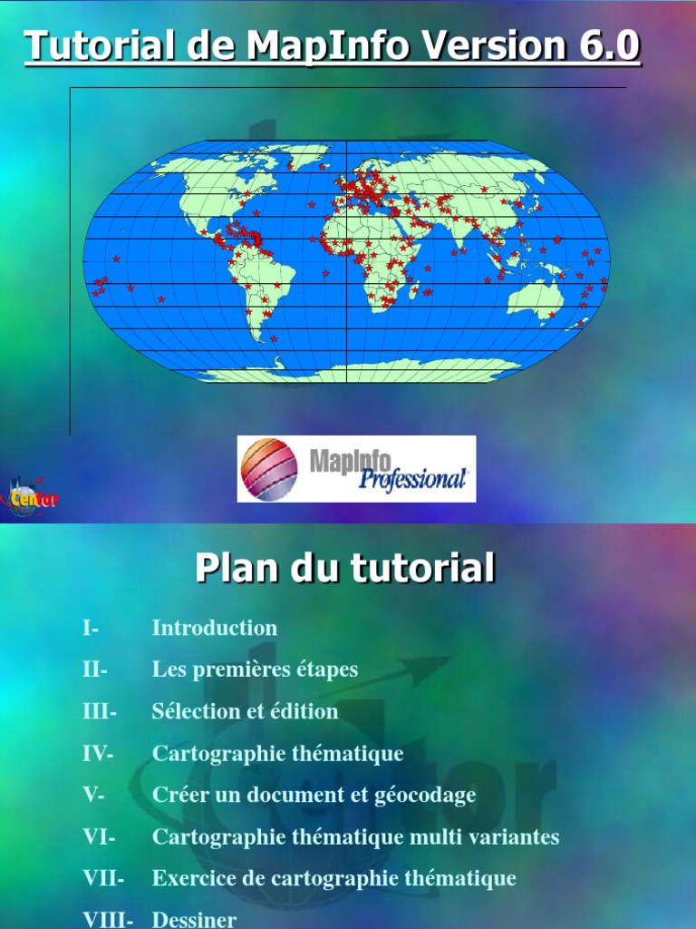 Tutorial Mapinfo | PDF | Cartographie | Microsoft Excel