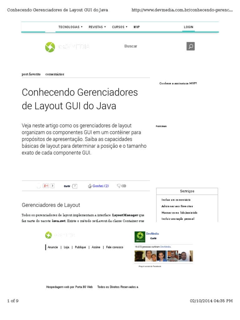 Uma introdução aos principais gerenciadores de layout do Java ...