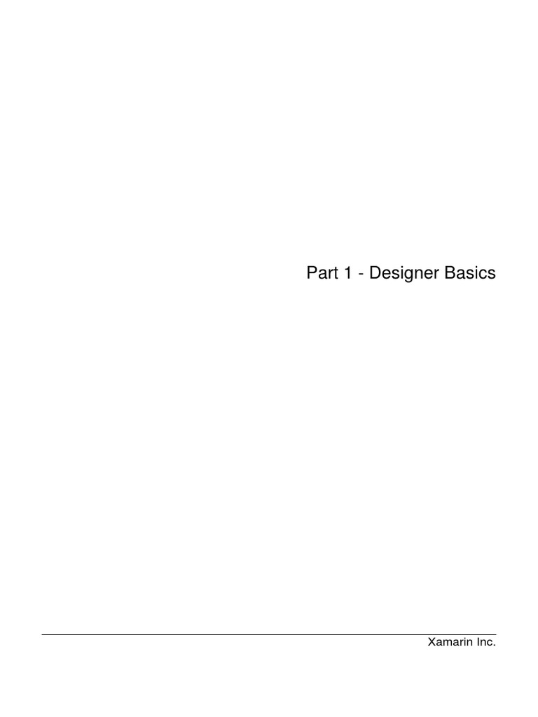 Part 1 - Designer Basics-18445 PDF | PDF | Widget (Gui) | Page Layout