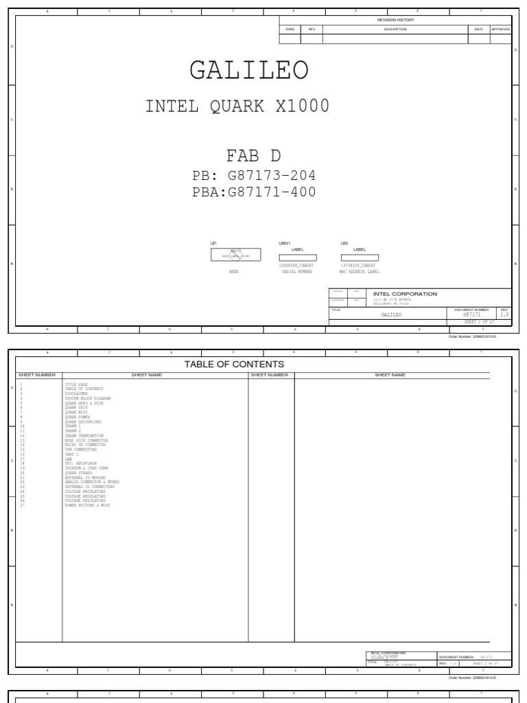 Galileo Schematic | PDF | Computer Hardware