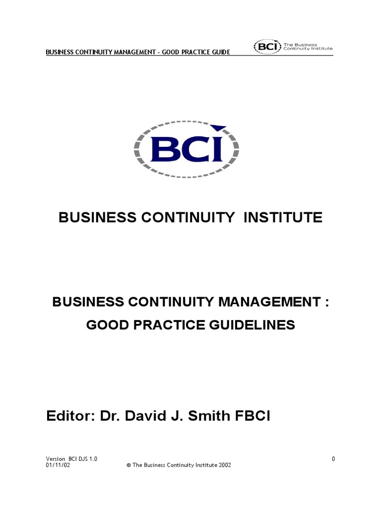 Bci | PDF | Business Continuity | Competence (Human Resources)
