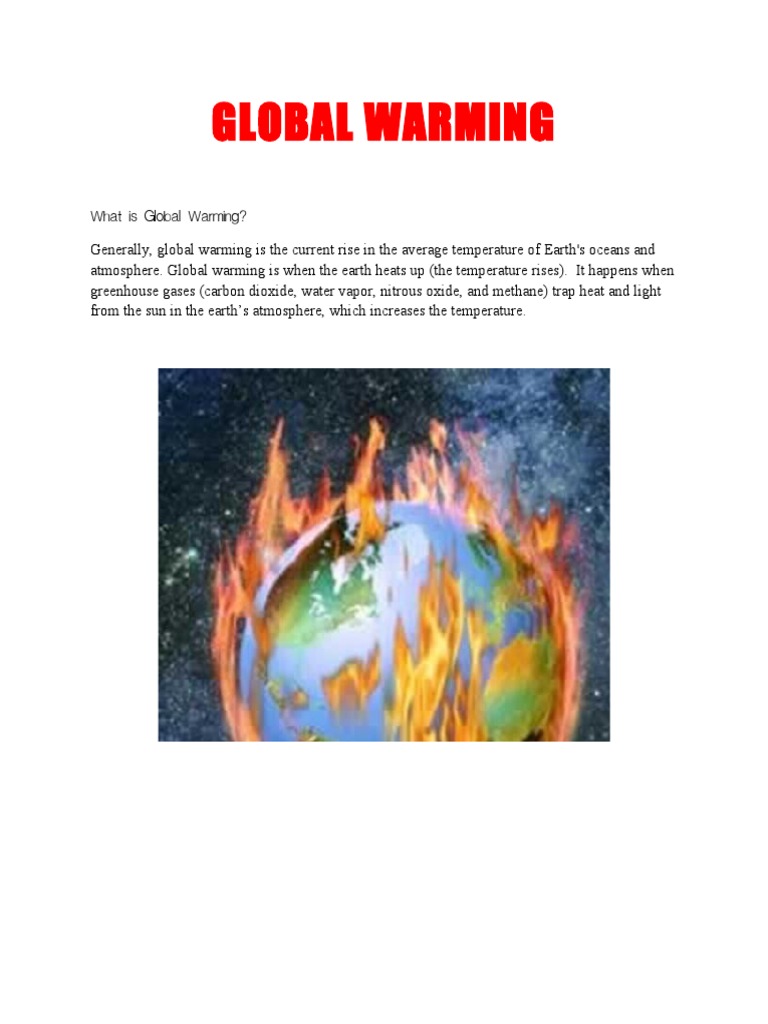 Global Warming | PDF | Global Warming | Greenhouse Effect