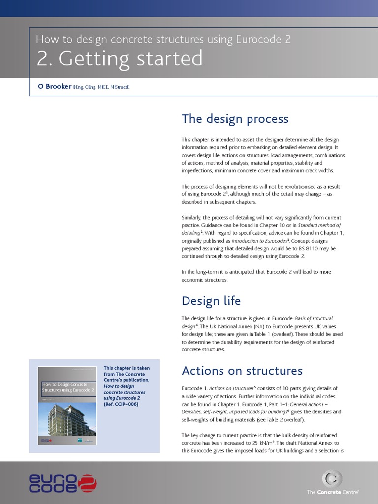 How To Design Concrete Structures Using Eurocode 2 | PDF | Concrete ...