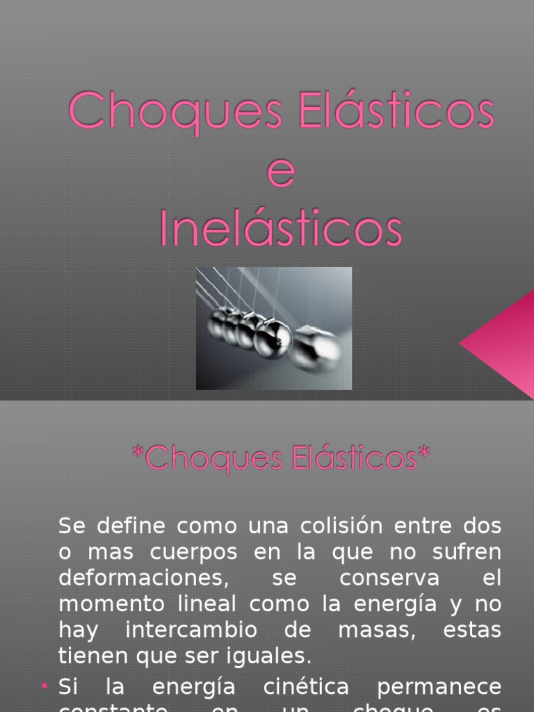 Choques Elásticos e Inelásticos - Lizeth Morales