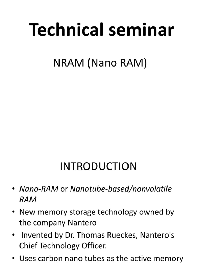 of NRAM | PDF