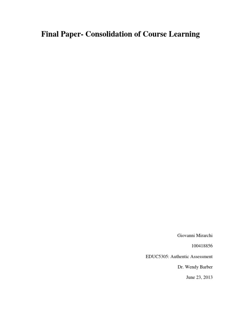 Understanding Authentic Assessment in Education | PDF | Educational ...