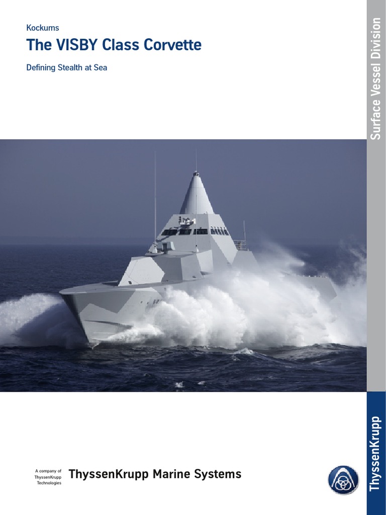 VISBY Class Stealth Corvette | PDF | Anti Submarine Warfare | Sonar