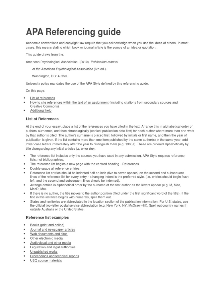 APA Referencing Guide | Digital Object Identifier | Citation