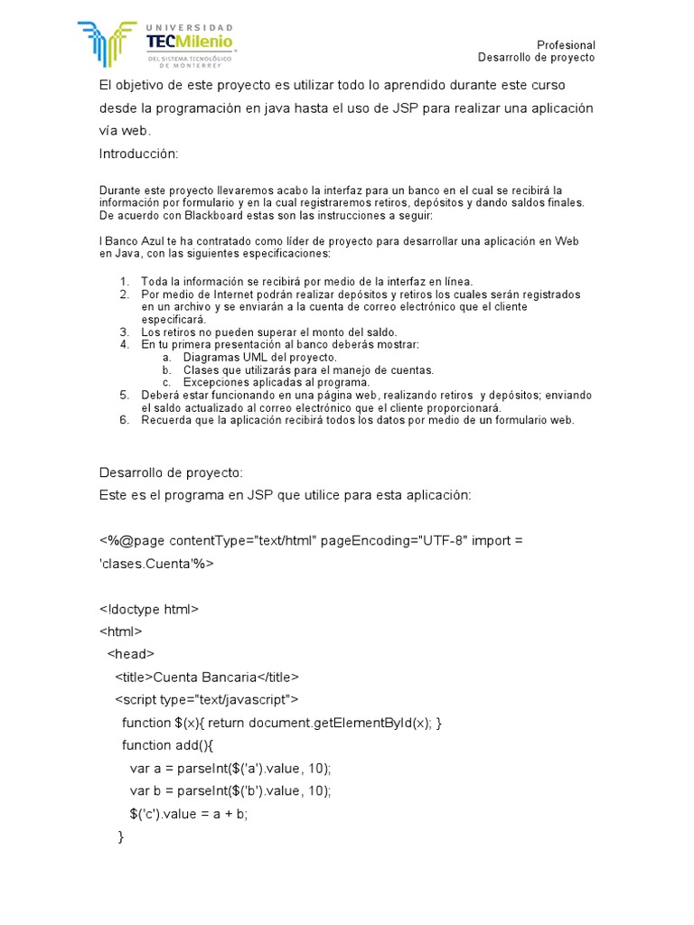 Proyecto Final COmputacion III JAVA | PDF | Páginas del servidor Java | Java (lenguaje de ...