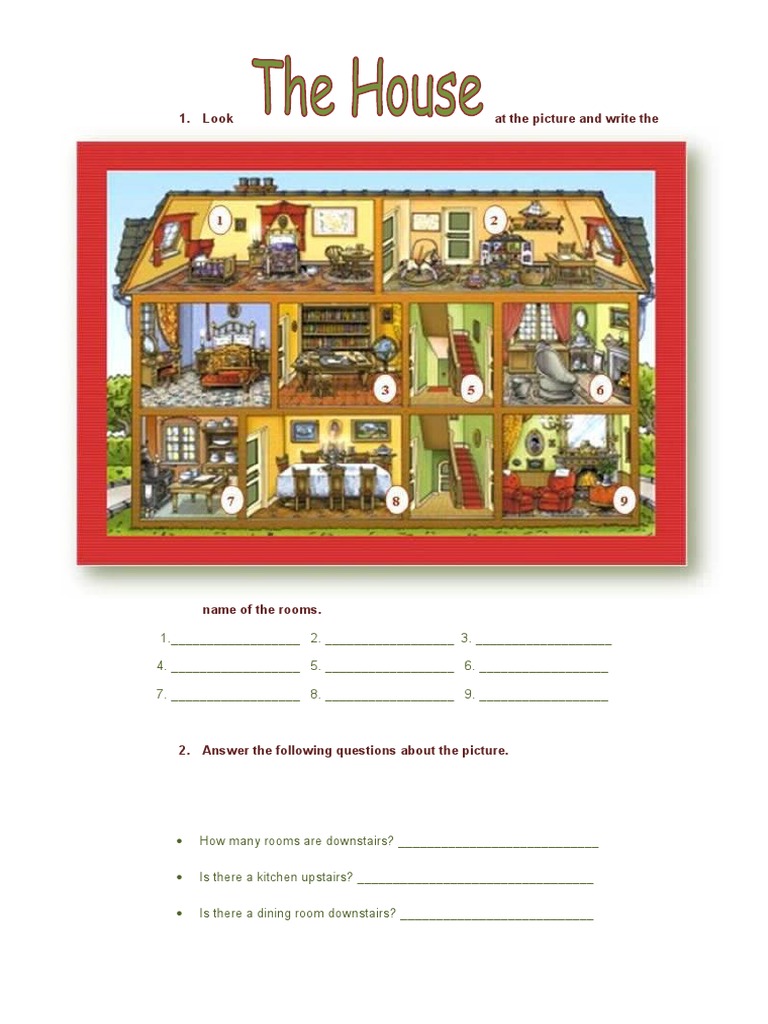 Floor Plan Activity: Labeling Rooms, Drawing Plans, and Comparing Home ...