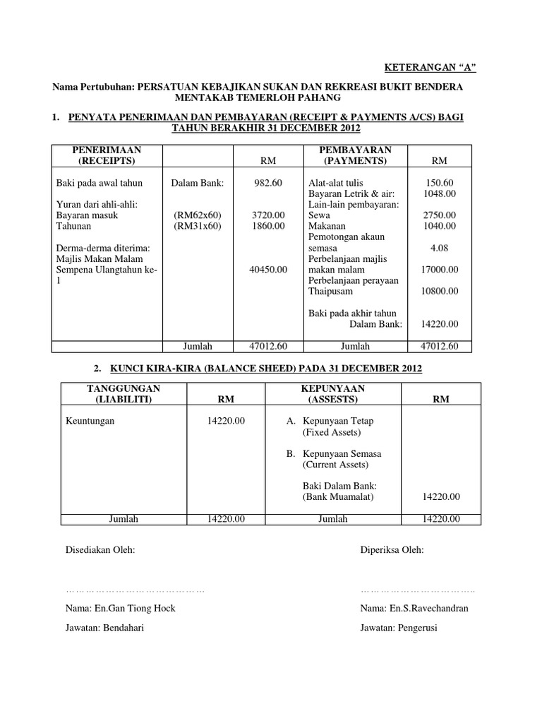 Penyata Kewangan | PDF