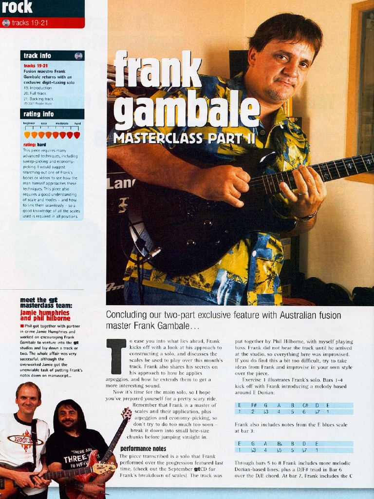 Frank Gambale Masterclass | PDF