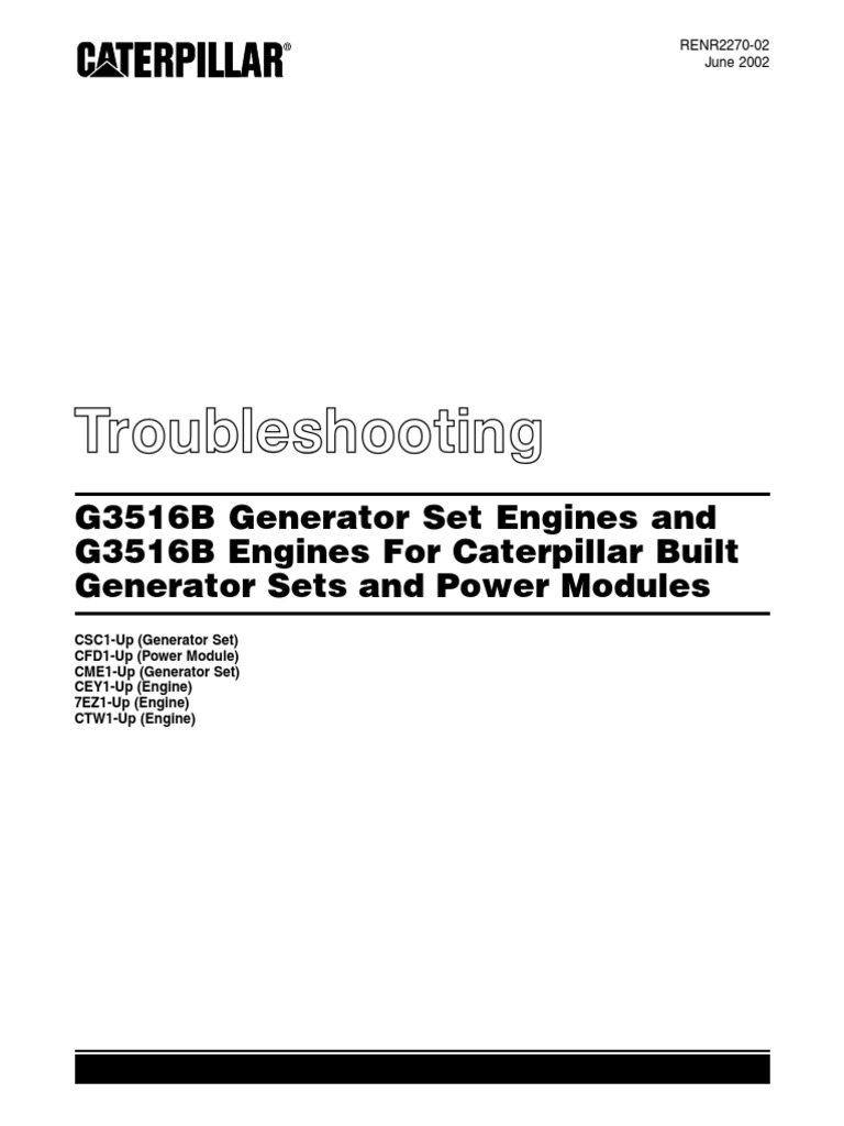 3516B | PDF | Throttle | Ignition System
