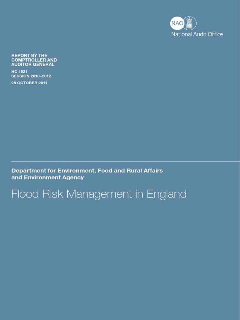 Flood Risk Management in England: Department For Environment, Food and ...