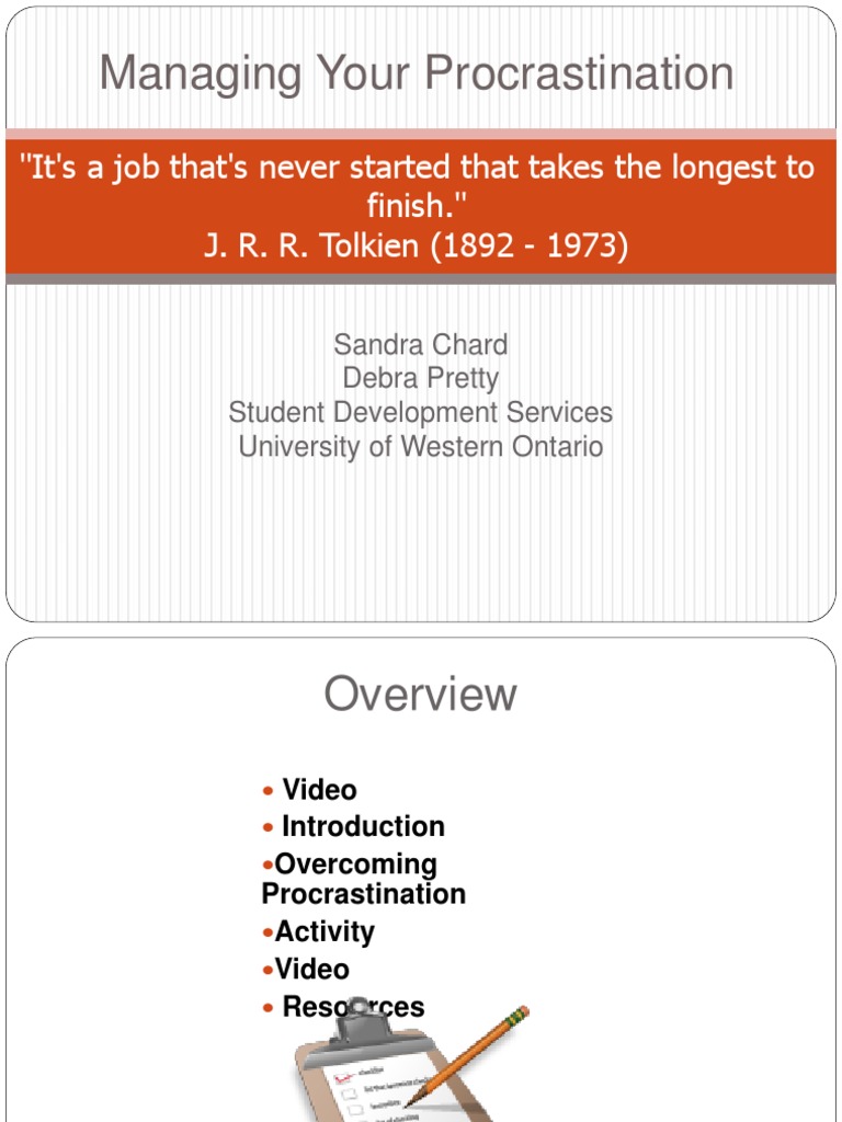 Overcoming Procrastination Effective Strategies For Managing Your Time