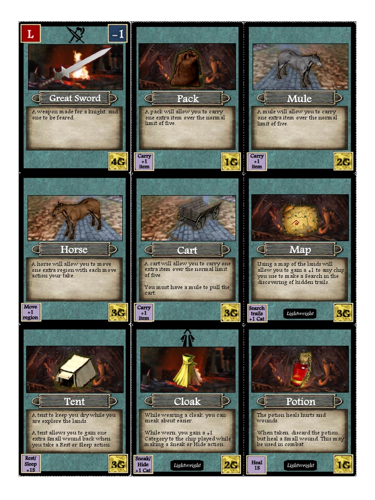 Card Equipment 3 | PDF
