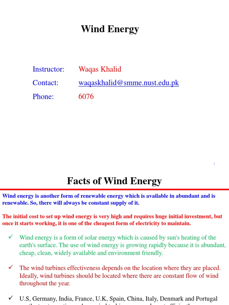 Wind Energy | PDF | Wind Power | Wind Turbine