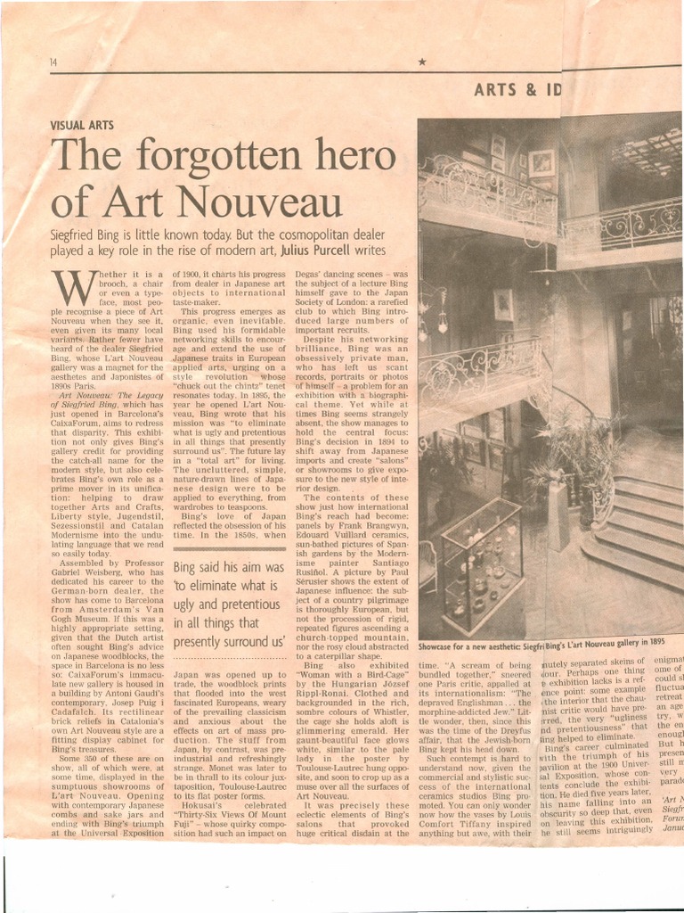 Art Nouveau-Siegfried Bing | PDF | Art Nouveau | Paintings
