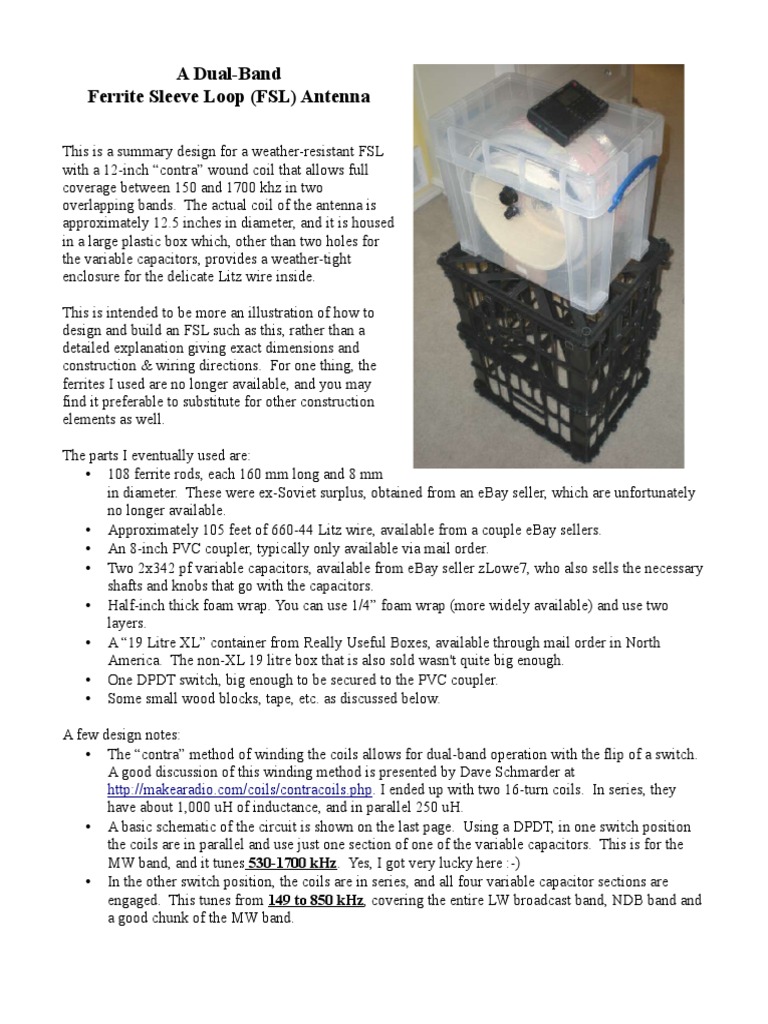 12 Inch FSL Design Rev A | PDF | Antenna (Radio) | Electrical Engineering
