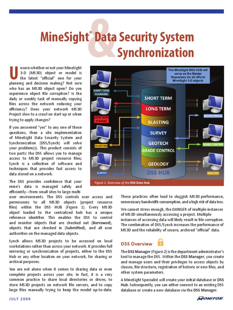 MineSight® Data Security System Synchronization | PDF | Computer File ...
