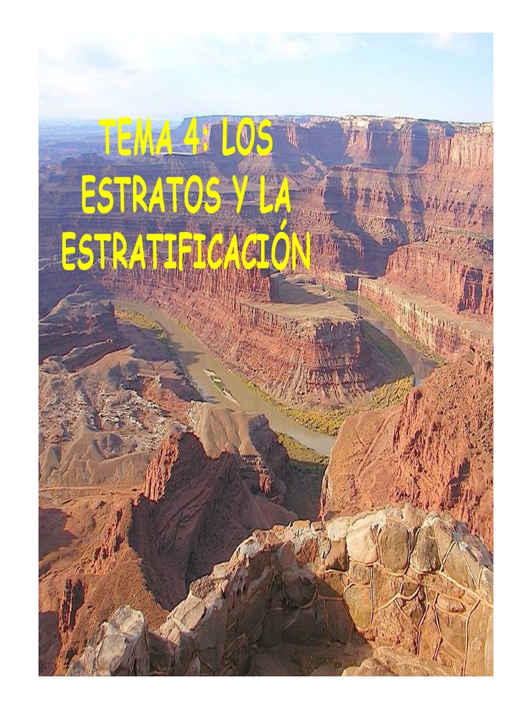 Tema 04 Los Estratos | PDF | Estrato | Roca sedimentaria