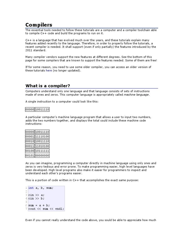 Compilers: What Is A Compiler? | PDF | Computer Program | Programming