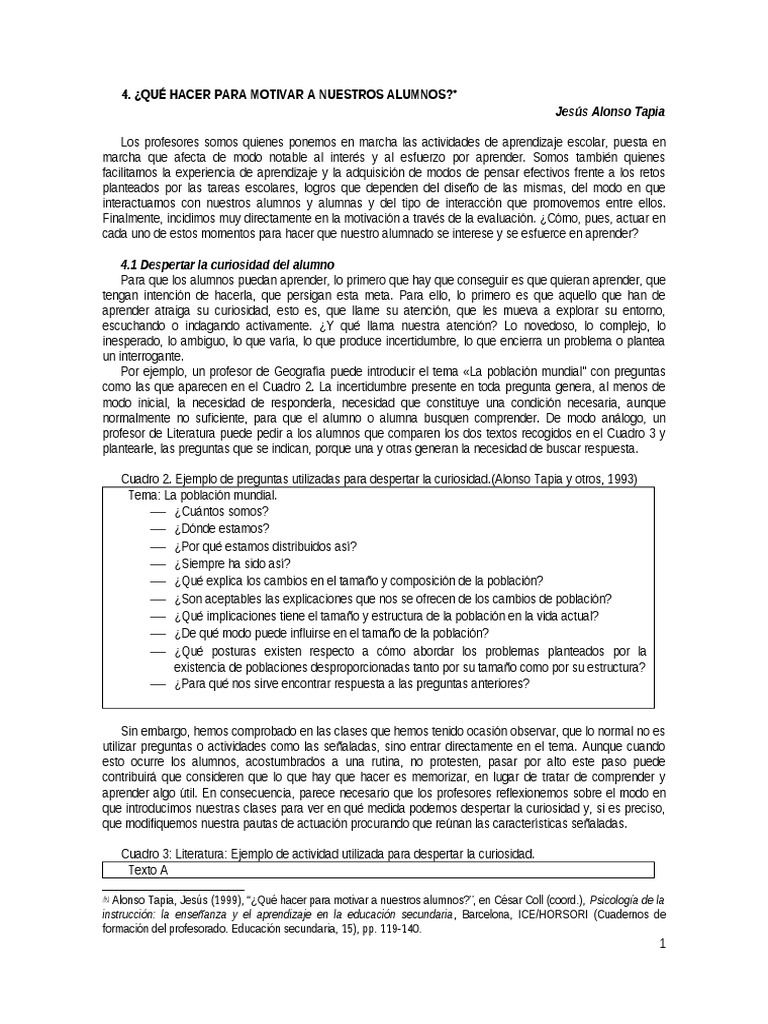 Estrategias para Motivar a Alumnos | PDF | Toma de decisiones | Motivación