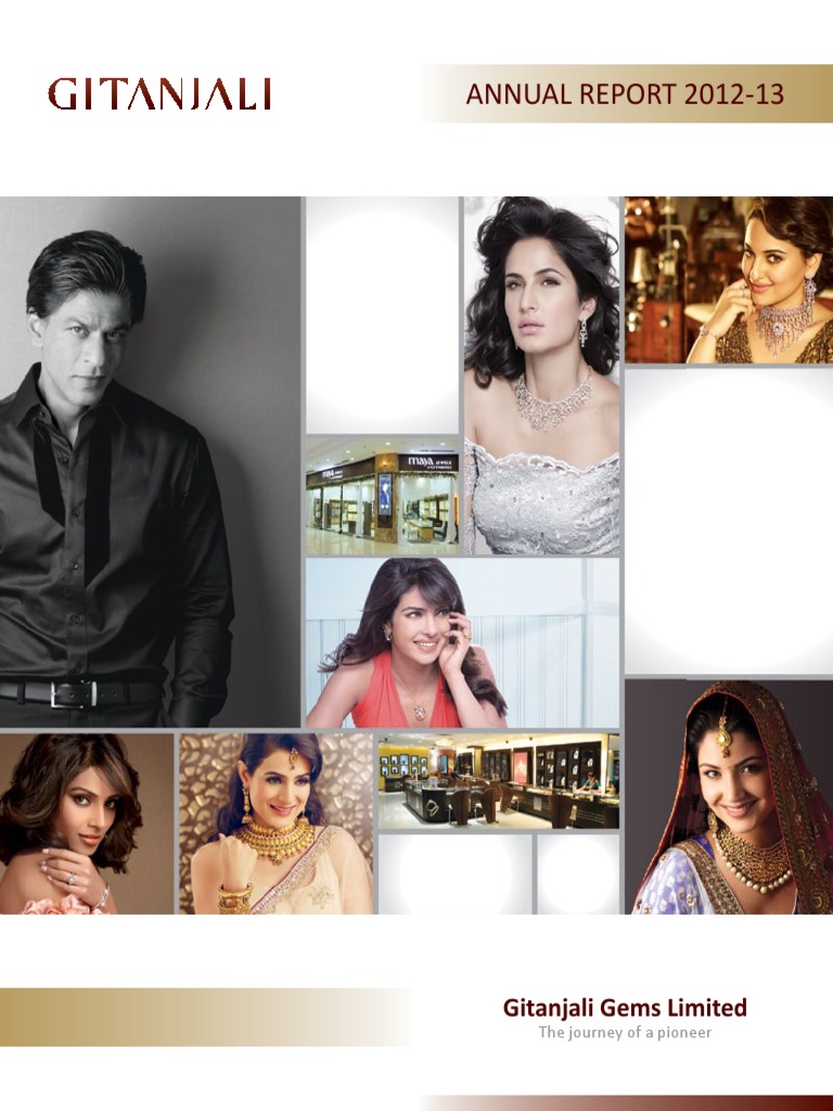 Gitanjali Gems Annual Report FY2012-13 | PDF | Retail | Board Of Directors