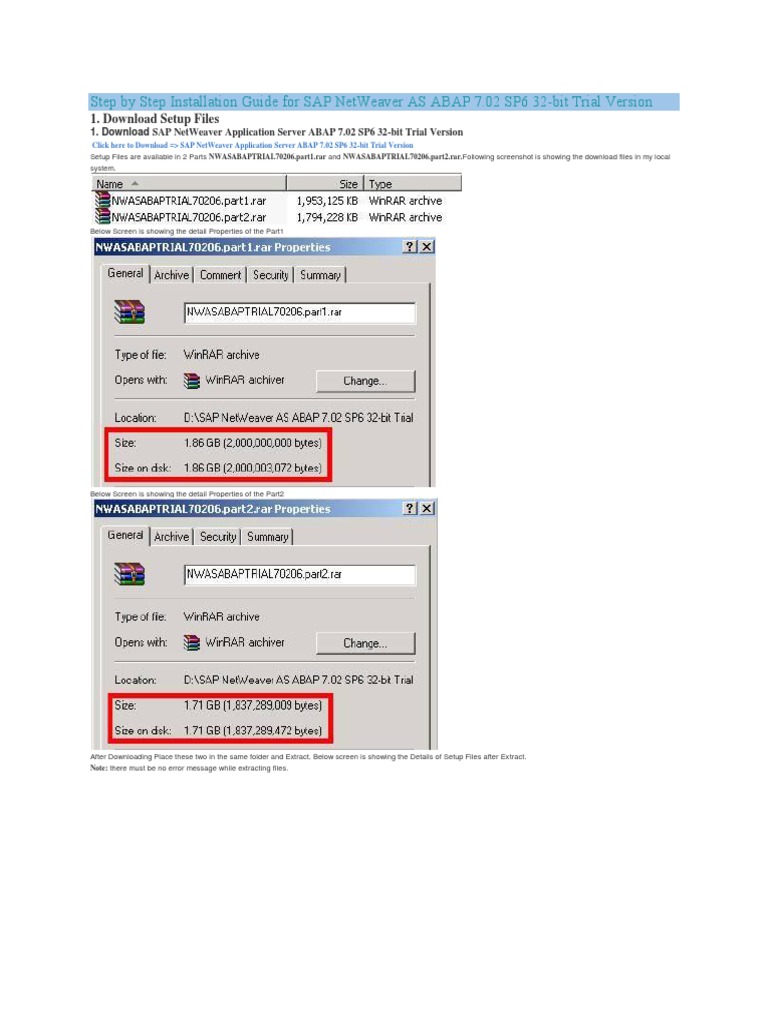 Step by Step Installation Guide For SAP NetWeaver As ABAP 7 | PDF ...