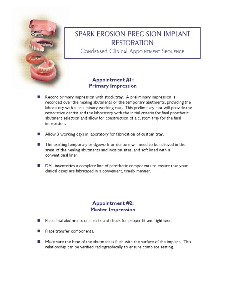 Spark Erosion Step by Step Guide | PDF | Dental Implant | Dentistry