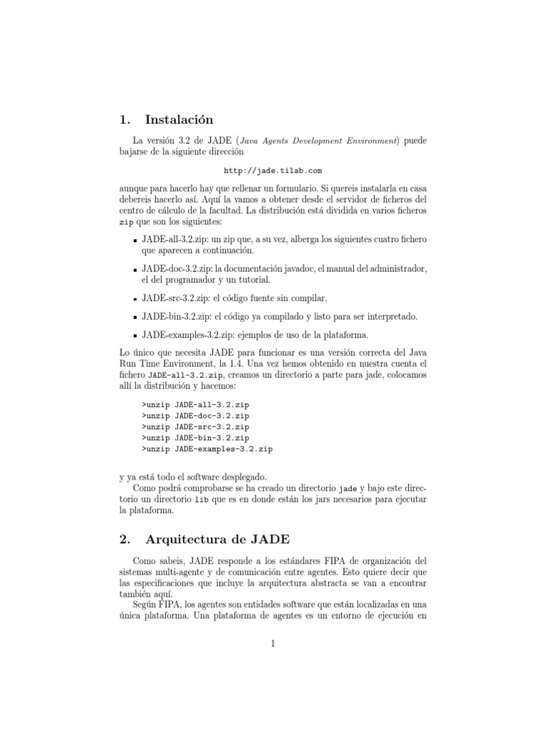 Tutorial de Jade | PDF | Java (lenguaje de programación) | Hilo ...