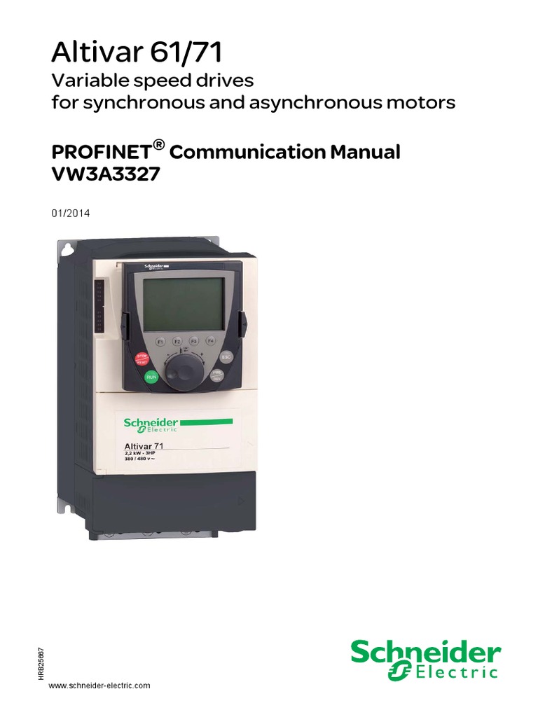 Altivar 61/71: Variable Speed Drives For Synchronous and Asynchronous Motors Profinet ...