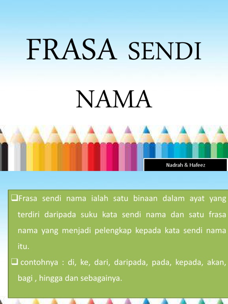 Frasa Sendi Nama | PDF