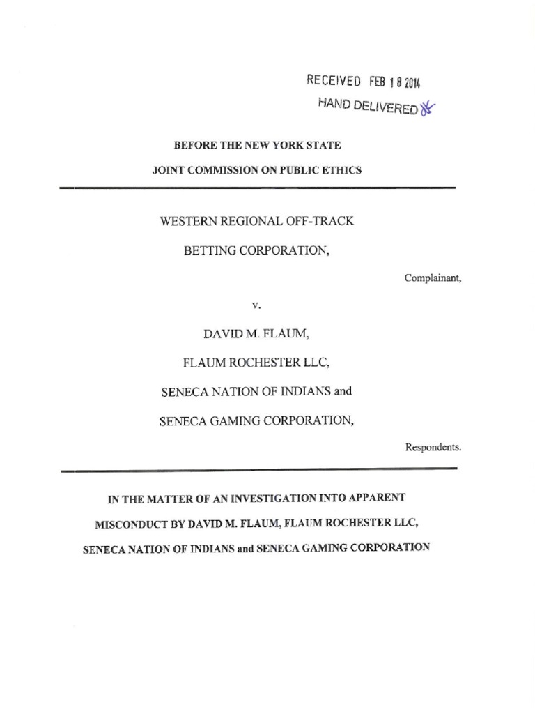 JCOPE Complaint Filed 2-18-14 Re: Flaum | PDF | Sovereign Immunity ...