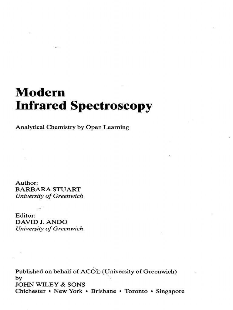 Infrared Spectroscopy Fundamentals | PDF | Infrared Spectroscopy ...