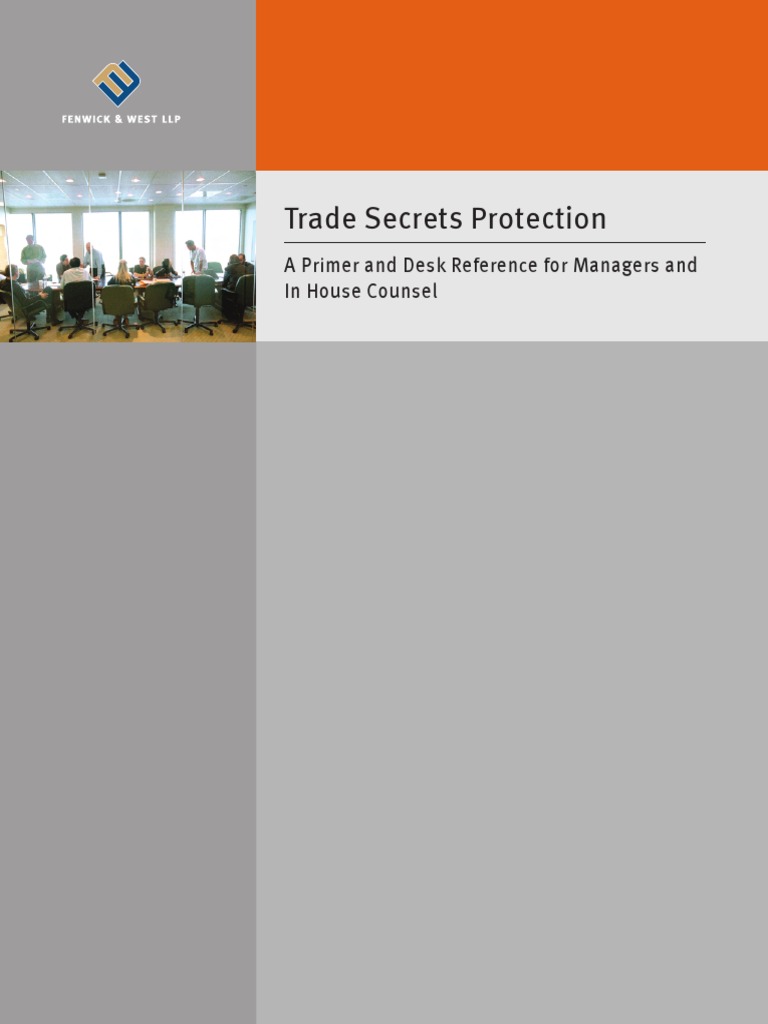 Trade Secrets Protection | PDF | Trade Secret | Burden Of Proof (Law)