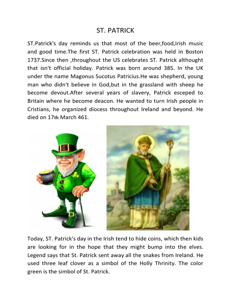 St. Patrick's Day History and Traditions | PDF