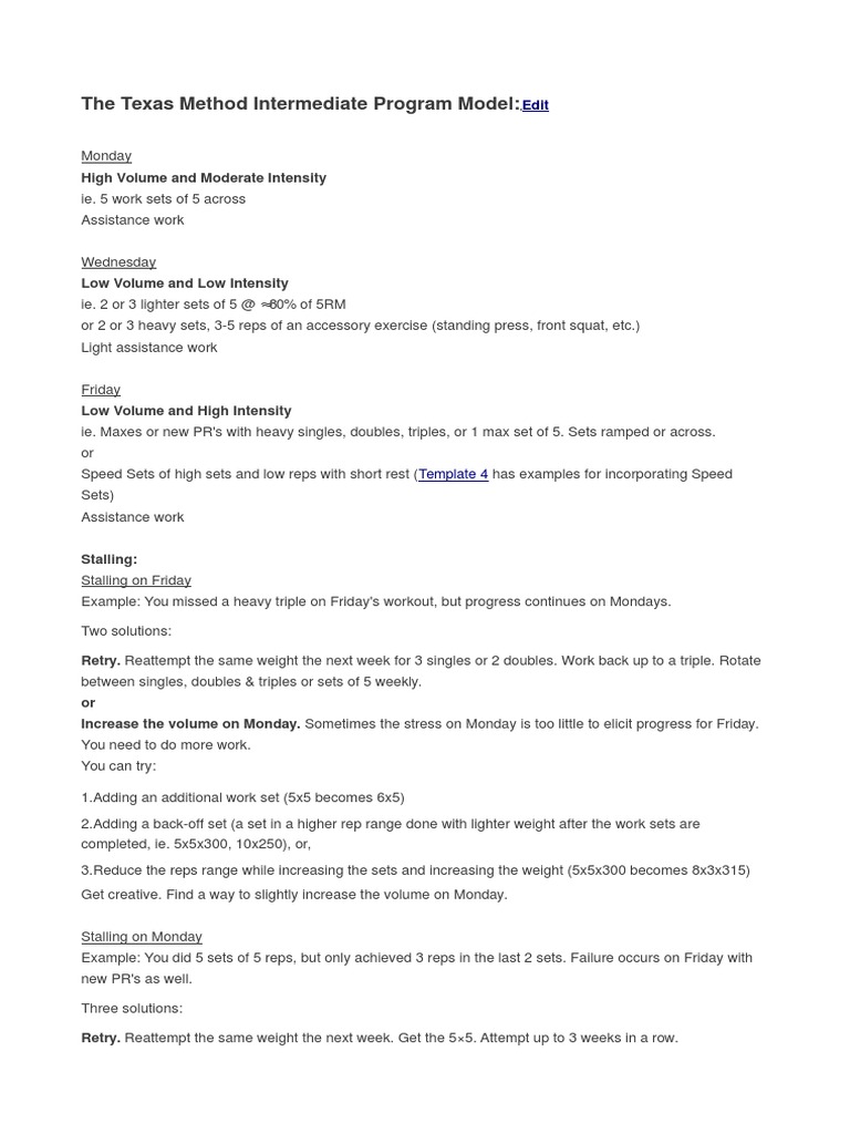 The Texas Method Intermediate Program Model:: Template 4 | PDF ...