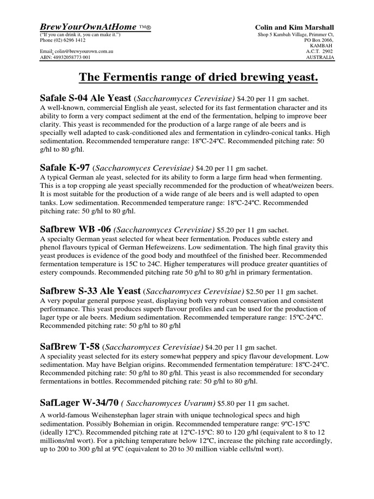 DCL Yeast | PDF | Brewing | Beer